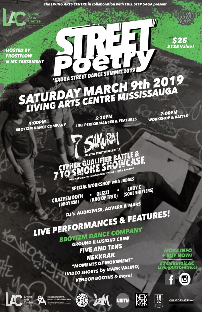 STREET POETRY! – MARCH 9th 2019! – F U L L . S T E P . S A G A